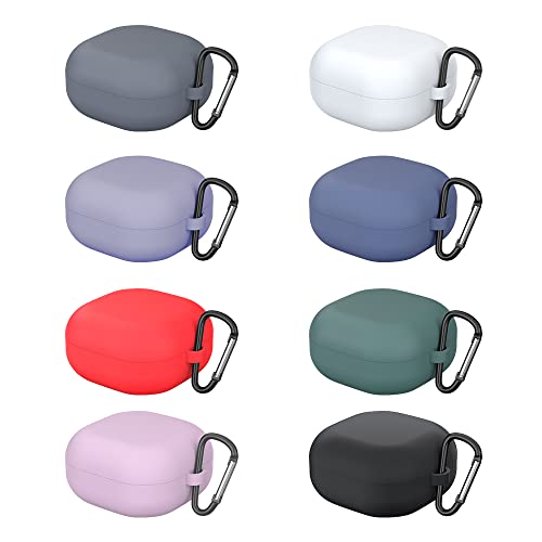 Silicone Case for Samsung Galaxy Buds 2 Case (2021)/Galaxy Buds Pro Case (2021)/Galaxy Buds Live Case (2020) with Keychain for Women Girls Men Boys Case Cover Accessories Silicone Skin
