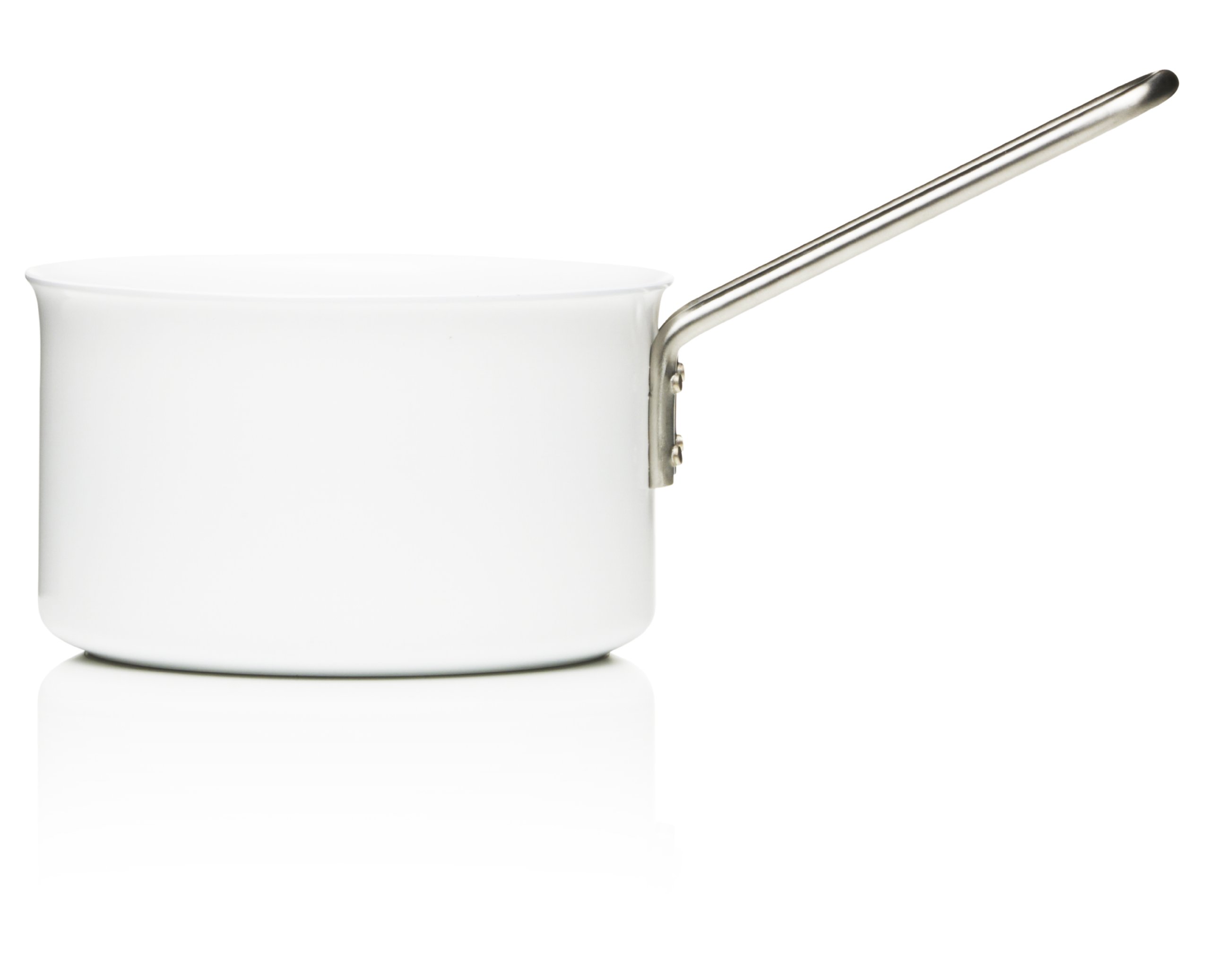Eva Trio White Saucepan, Aluminum with Ceramic Coating, 1.8-Liter, 16cm