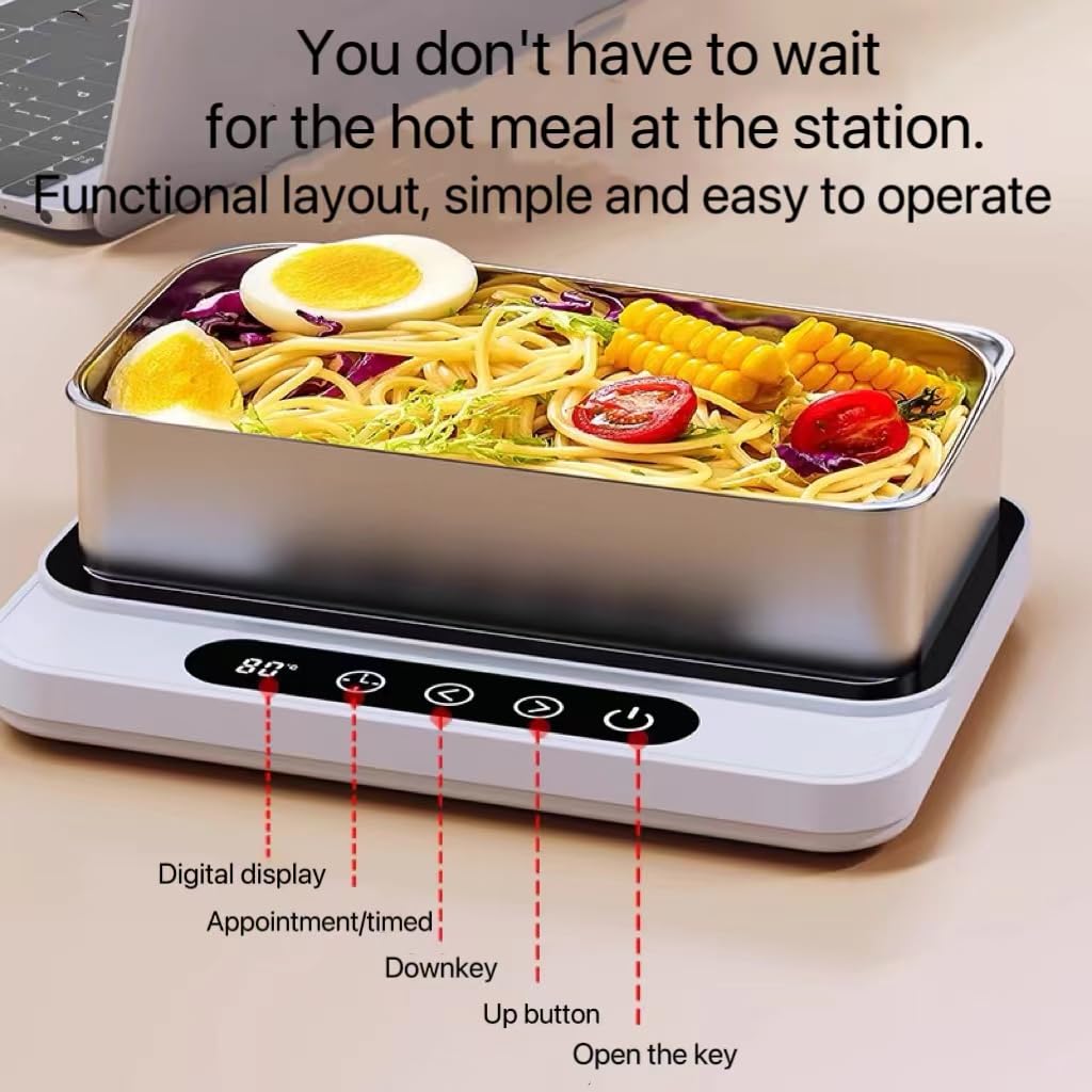 hot Plate,Electric Warming Tray, Warming mat for Food,Mini Microwave,Mug Warmer, Desk with Automatic Constant Temperature,Coffee Warmer for Desk, forBeverage, Milk, Tea and Hot Chocolate (White)