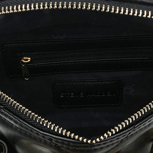 Steve Madden Quilted Convertible Belt Bag Crossbody, Black