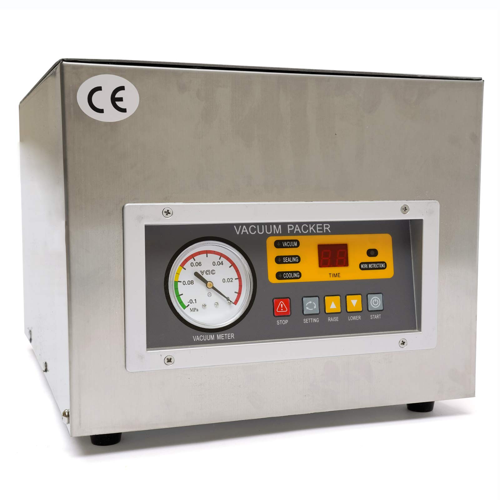 Chamber Vacuum Sealer Machine,Extra Wide Sealing Strip 10.23 Inch Sealing Belt Length Adjustable Vacuum Level and Sealing, Automatic Mode for Food Storage