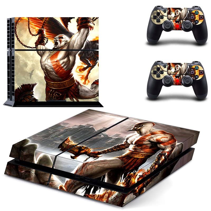 For PS5 DISC - Game GOD The Best OF WAR PS4 - PS5 Skin Console & Controllers, Vinyl Skin for Playstation New DUC-02
