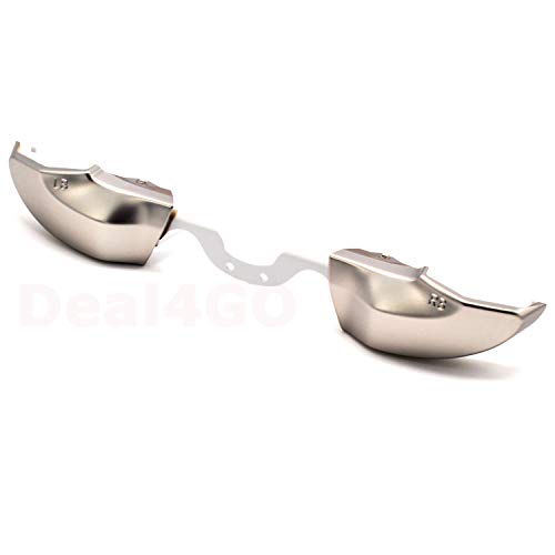 Deal4GO Shoulder Trigger Bumpers RB LB Button Replacement for Xbox One Elite Controller Bumper 1697 & 1698 (Silver)