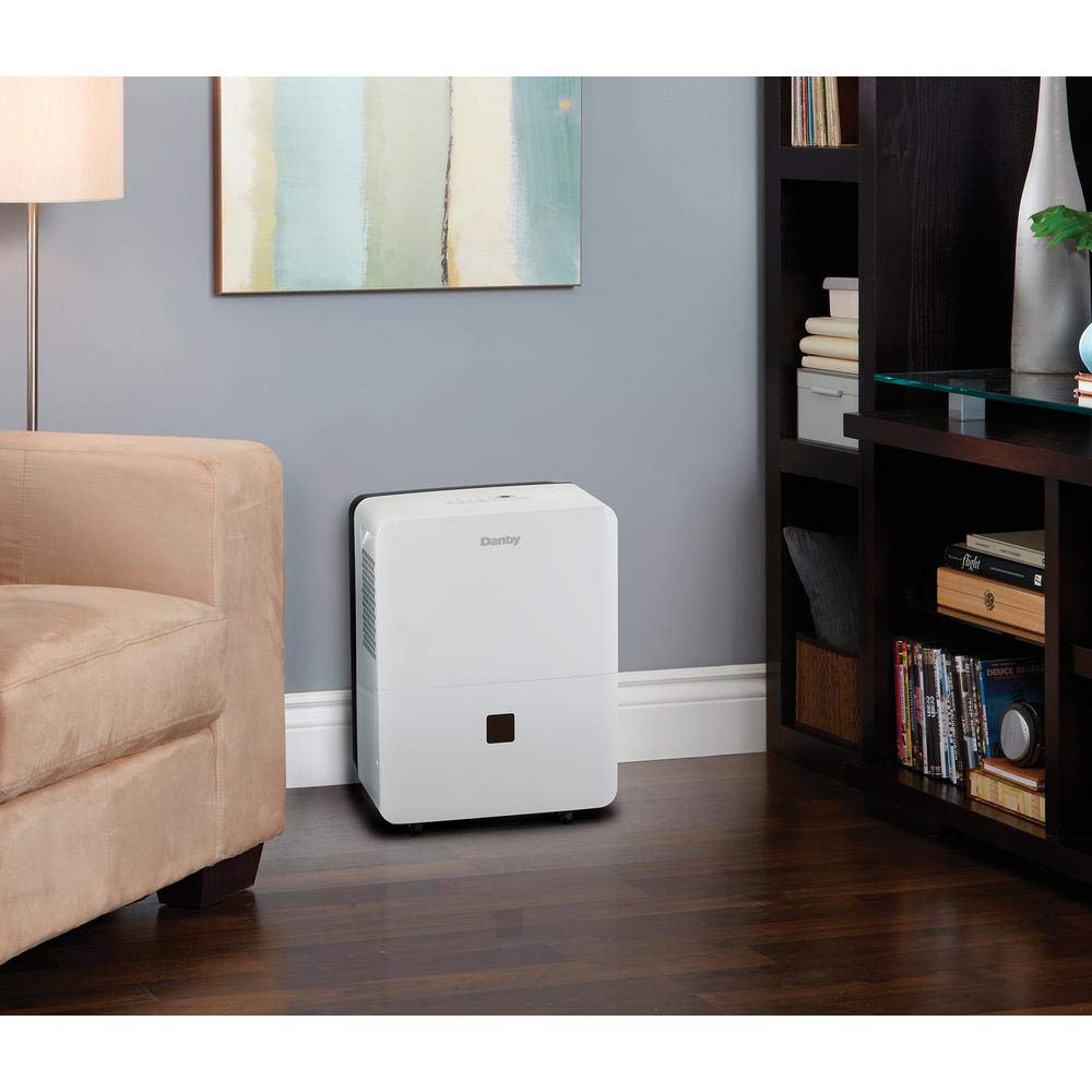Danby DDR030BJWDB 30 Pint Dehumidifier for Bedroom, Basement, Living Room, White