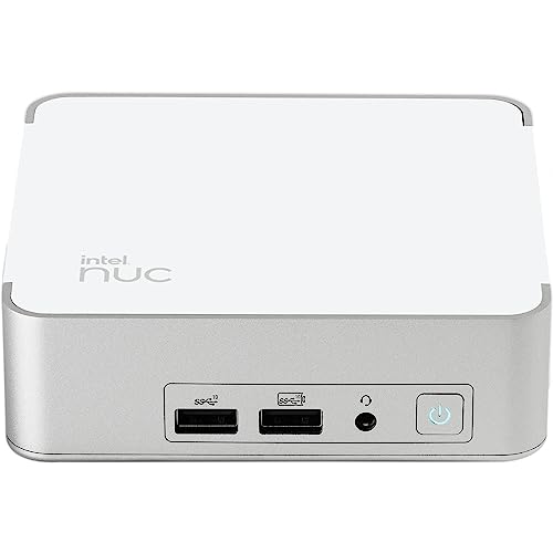 Intel 2023 NUC 13 Pro Kit NUC13ANBi5 Vivid Canyon Mini PC Desktop, 13th Gen 12-Core i5-1340P, 64GB DDR4 RAM, 2TB PCIe SSD, WiFi 6, Bluetooth 5.3, White, Windows 11 Pro, BROAG Cable