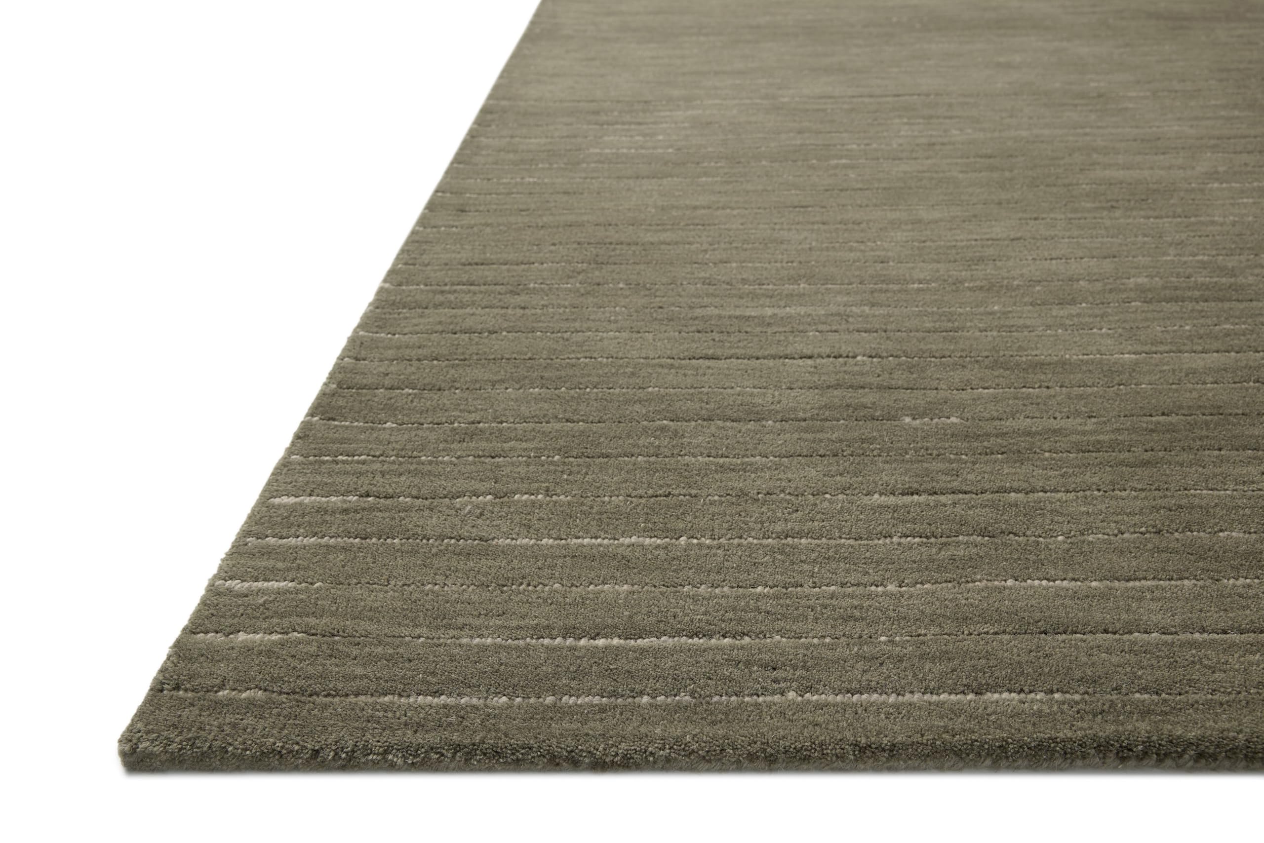 Loloi Chris Loves Julia Henry Collection HEY-01 Olive/Ivory 7'-9" x 9'-9", .50" Pile Height, Area Rug