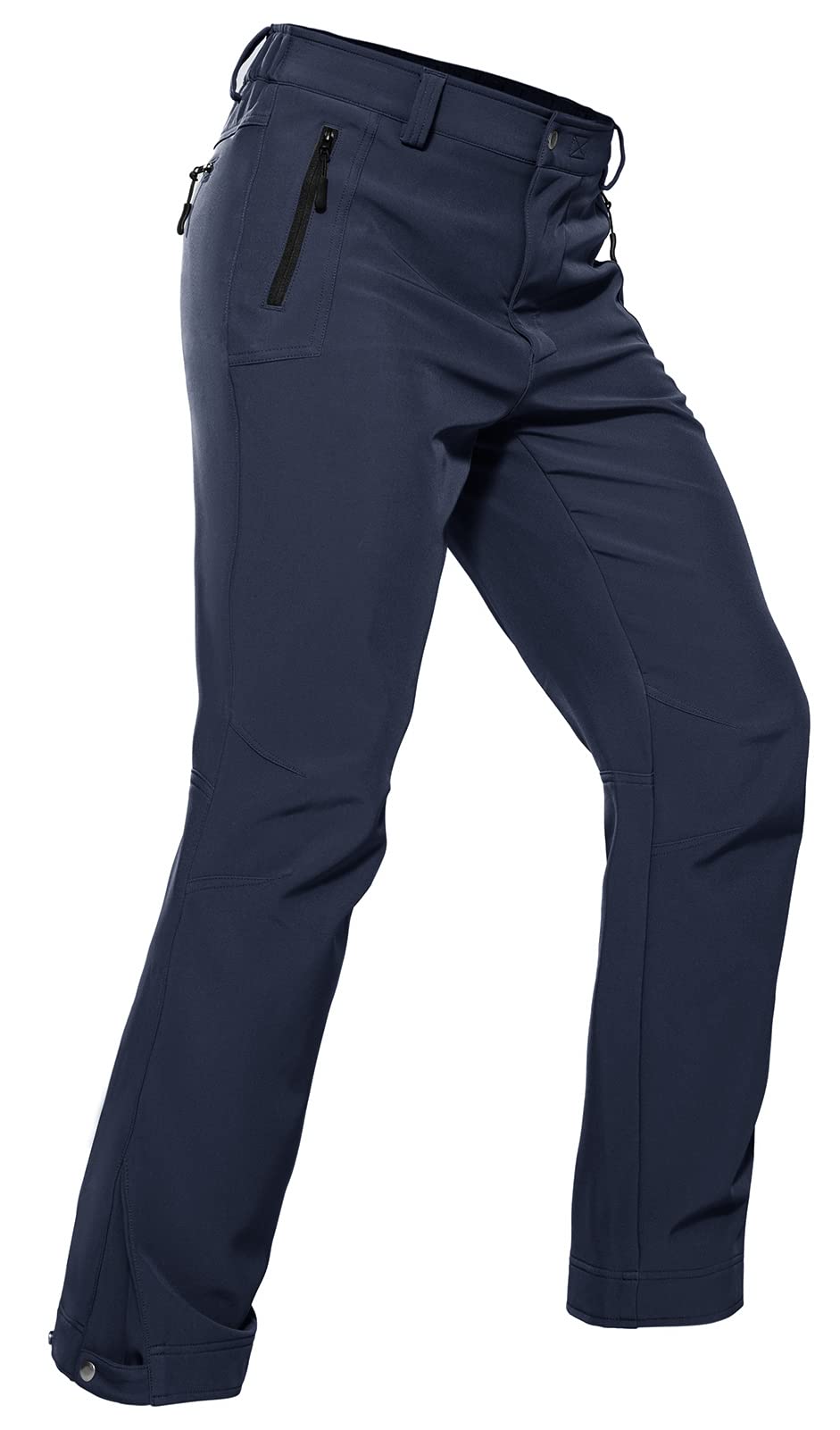 Cycorld Men's-Ski-Hiking-Pants, Water Resistance Windproof Fleece-Lined Winter Pant Snow-Snowboard-Insulated-Pants(Grey, X-Large)