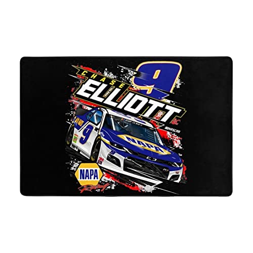 Chase Elliott 9 Luxury Rug for Bedroom Living Room, Area Rubber Backing Non Slip Mat