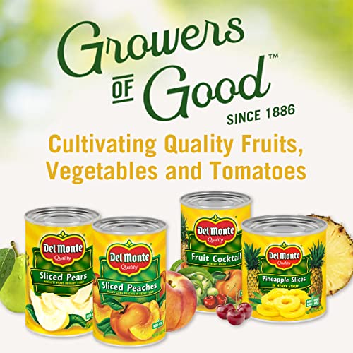 Del Monte MONTE Sliced Pineapple in 100% Juice, Canned Fruit, 12 Pack, 15.25 oz Can 15.25 Ounce (Pack of 12)