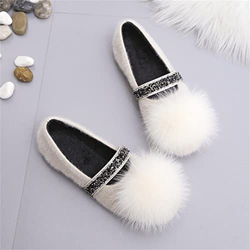 FASDNENDYS Ladies Fashion Solid Color Wool Shoes Comfortable Soft Soled Flat Casual Shoes Mid Top Casual Shoes for Men Beige