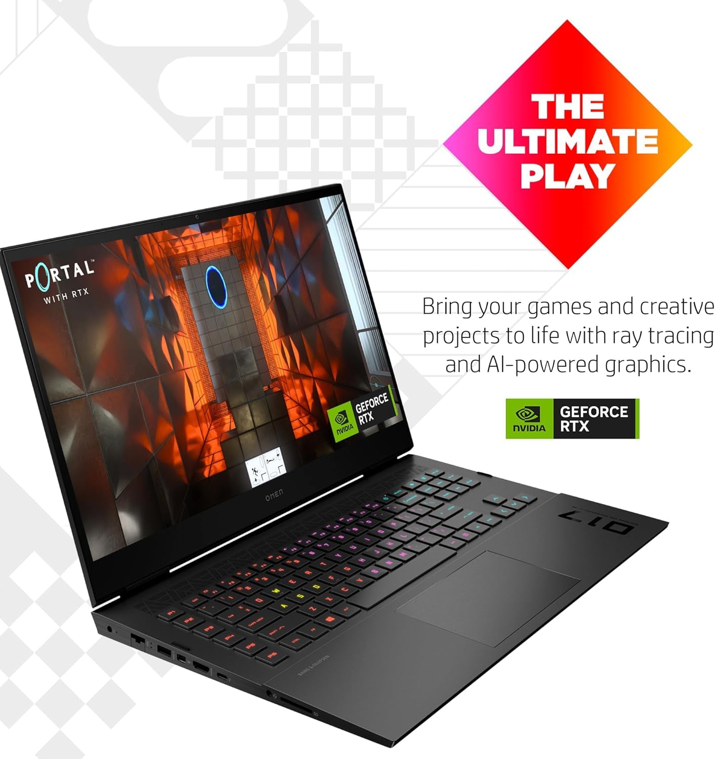 HP Omen 17.3" Gaming Laptop - QHD 165Hz Display, Intel 24 Cores i9-13900HX, GeForce RTX 4080, 64GB DDR5, 4TB SSD, WiFi 6E, Backlit Keyboard, Windows 11 Pro, with Wireless Silent Mouse