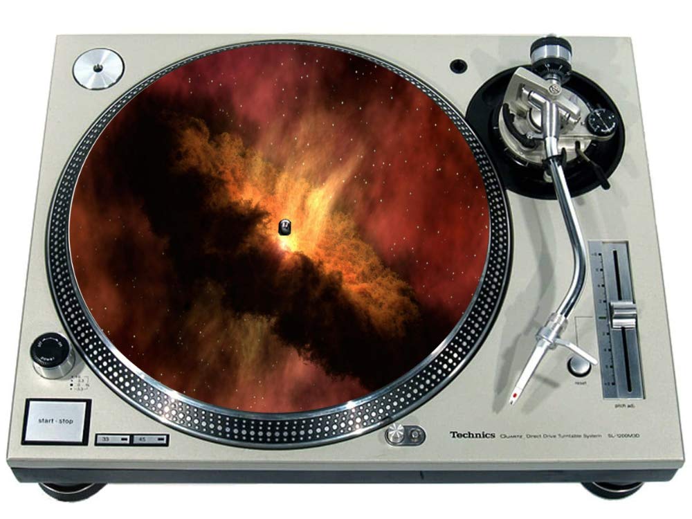 Slipmat Slip Mat Scratch Pad Felt for any 12" LP DJ Vinyl Turntable Record Player Custom Graphical - Space Solar 1