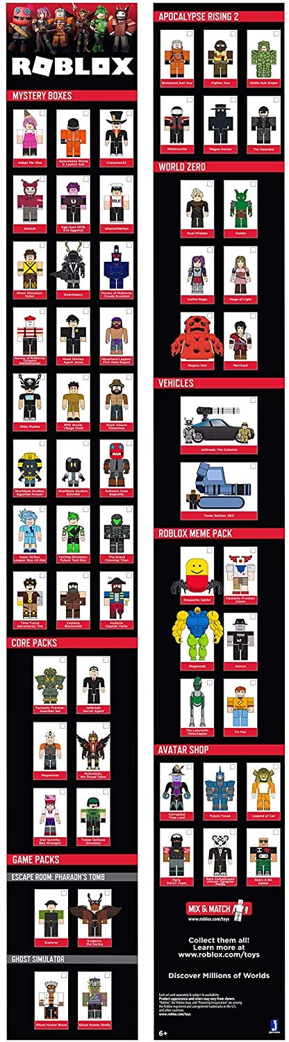 Roblox Avatar Shop Series Collection - Party SWAT Team Figure Pack [Includes Exclusive Virtual Item]