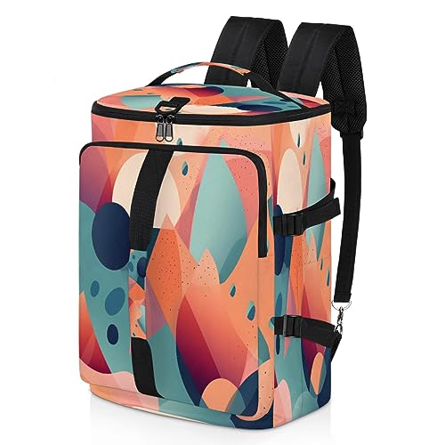 Colorful Abstract Graphics(03) Gym Duffle Bag for Traveling Sports Tote Gym Bag with Shoes Compartment Water-resistant Workout Bag Weekender Bag Backpack for Men Women