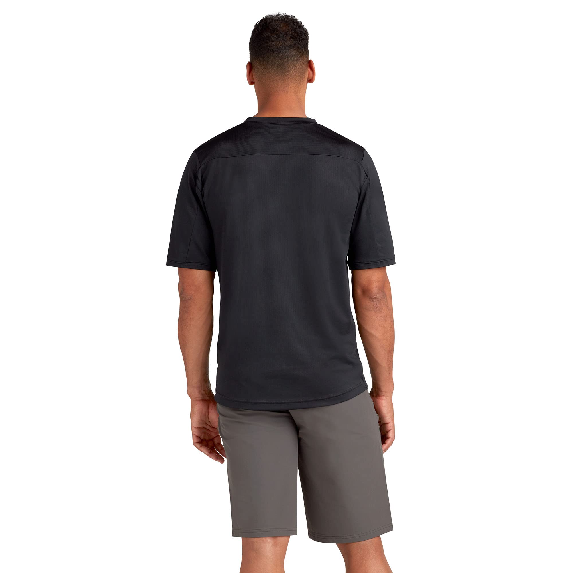 Dakine Mens Syncline Short Sleeve Mountain Biking Jersey, Black, Small