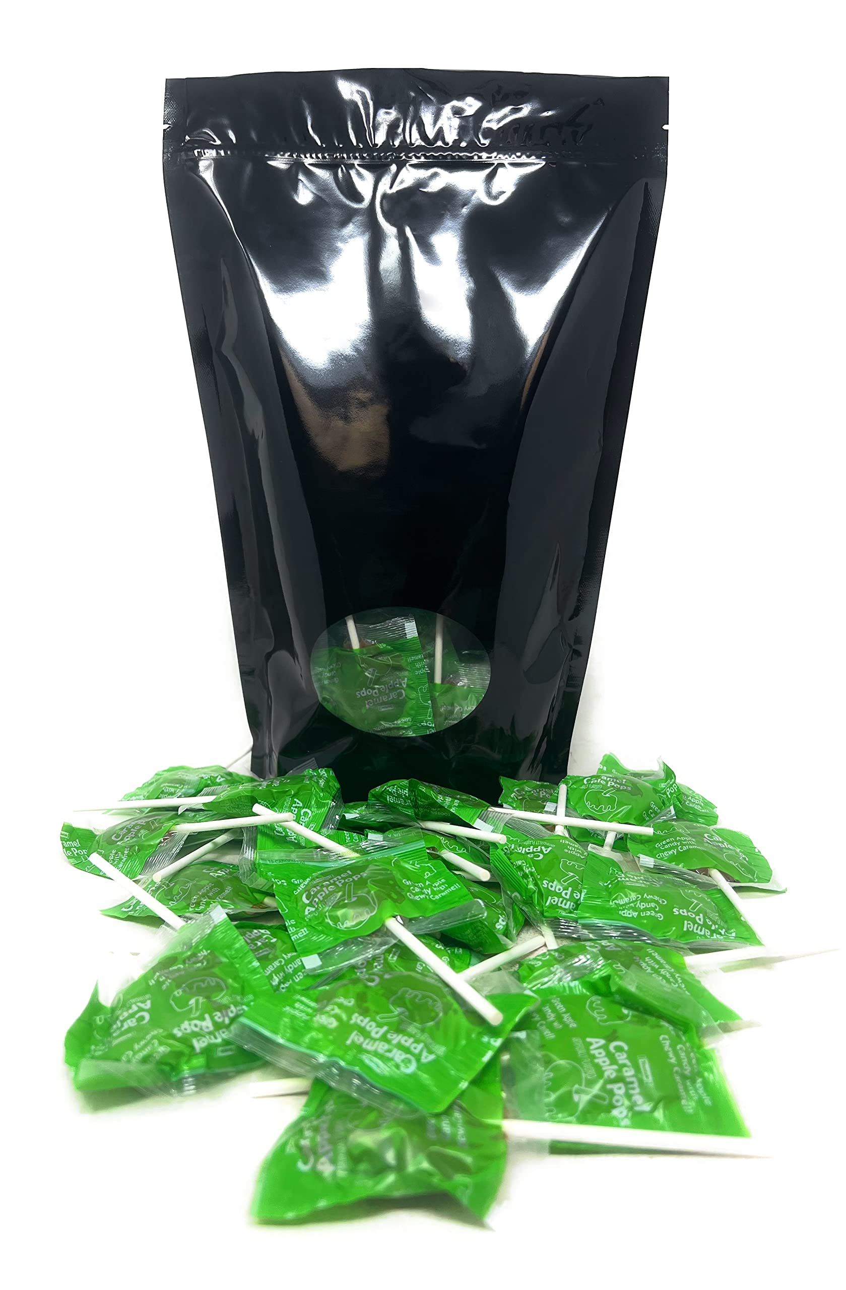 Carmel Apple Tootsie Pops Bulk Lollipops Suckers Filled With Chewy Tootsie Roll Candy Single Flavor Value Pack In Resealable Bag 2 lbs (32 Oz) 50+ Pcs (PACKAGING MAY VARY)