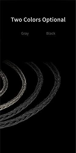TFZ Earphone Cable-KBEAR [Show] 24 Core 5N OFC Silver Plated Cable, in-Ear Monitors Replacement Cable with 3.5mm Plug Suit for My-Love-4 Queen-LTD Lark KS1 KS2 Robin and TFZ Series (TFZ3.5, Black)