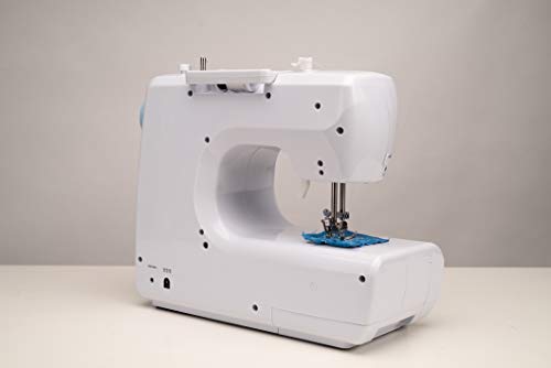 Michley Professional Desktop Sewing Machine SS-700+, 16 Built-in Stitch Patterns, 13.5-inches by 5.8-inches by 11.5-inches, White
