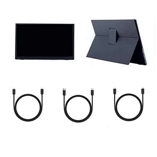 Frogued 15.6 inch 1920x1080 HDMI-Compatible Type-c Metal IPS Display Monitor for Phone Game Console