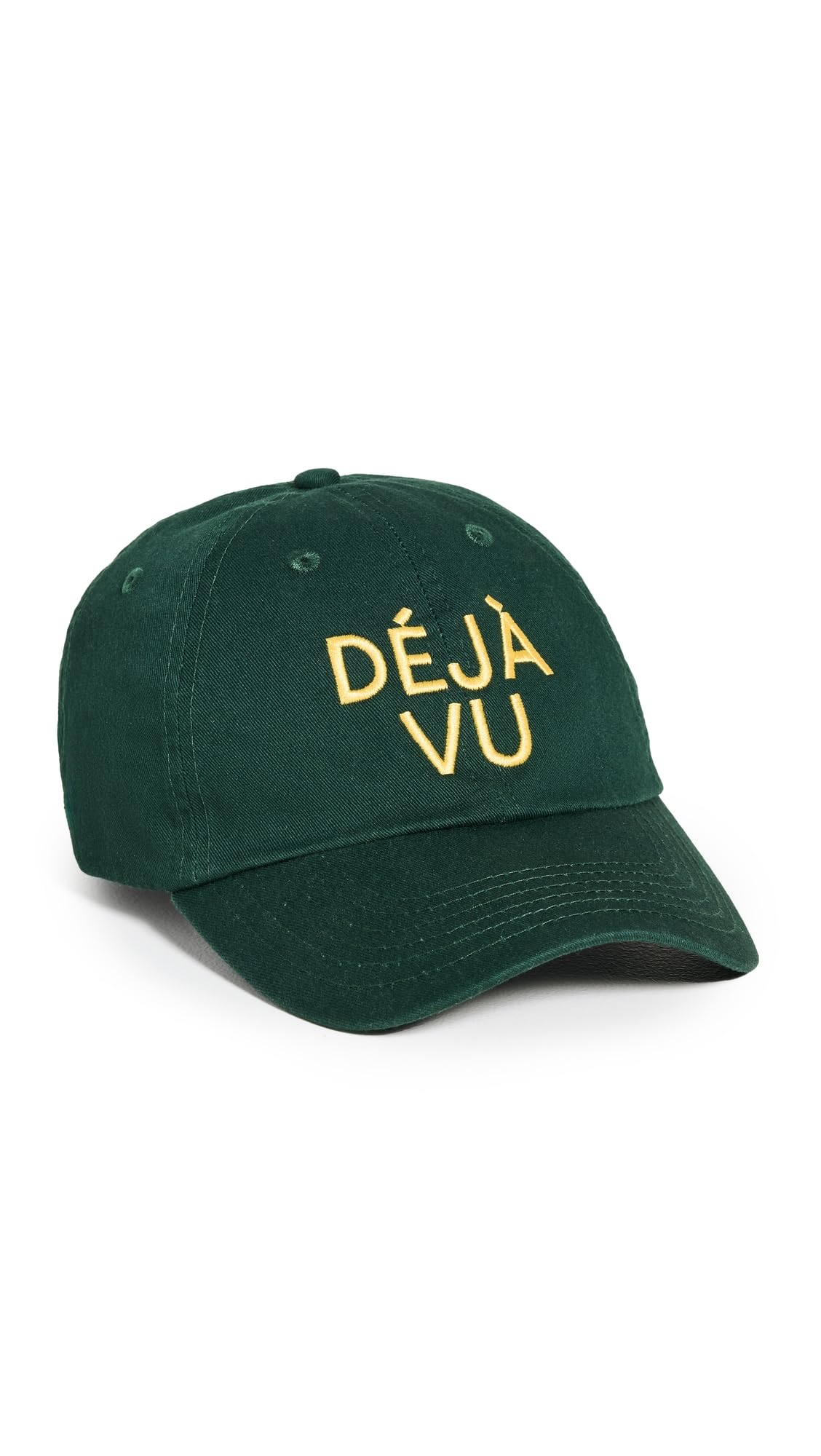 Clare V. Women's Baseball Cap, Forest, Green, Graphic, One Size