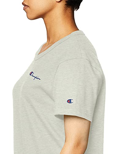 Champion Women's The Boyfriend TEE, GFS SILVER GREY, LARGE