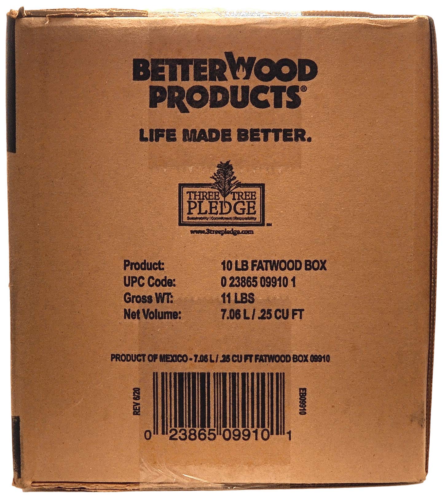 Wood Products Int'l 9910 Firestarter, .25 Cu. Ft., 10-Lbs. - Quantity 1