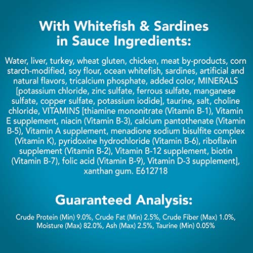 Purina Friskies Wet Cat Food, Shreds With Whitefish & Sardines in Sauce - (24) 5.5 oz. Cans