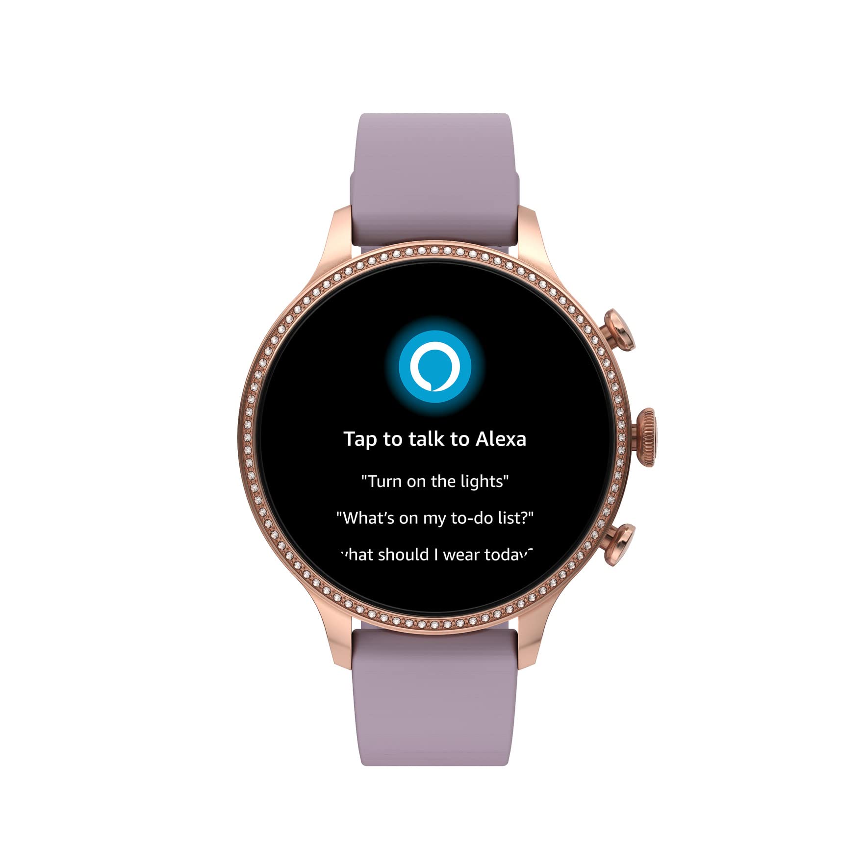 Fossil Gen 6 Women's 42mm Touchscreen GPS Activity Smartwatch with Signature Series Charger Bundle