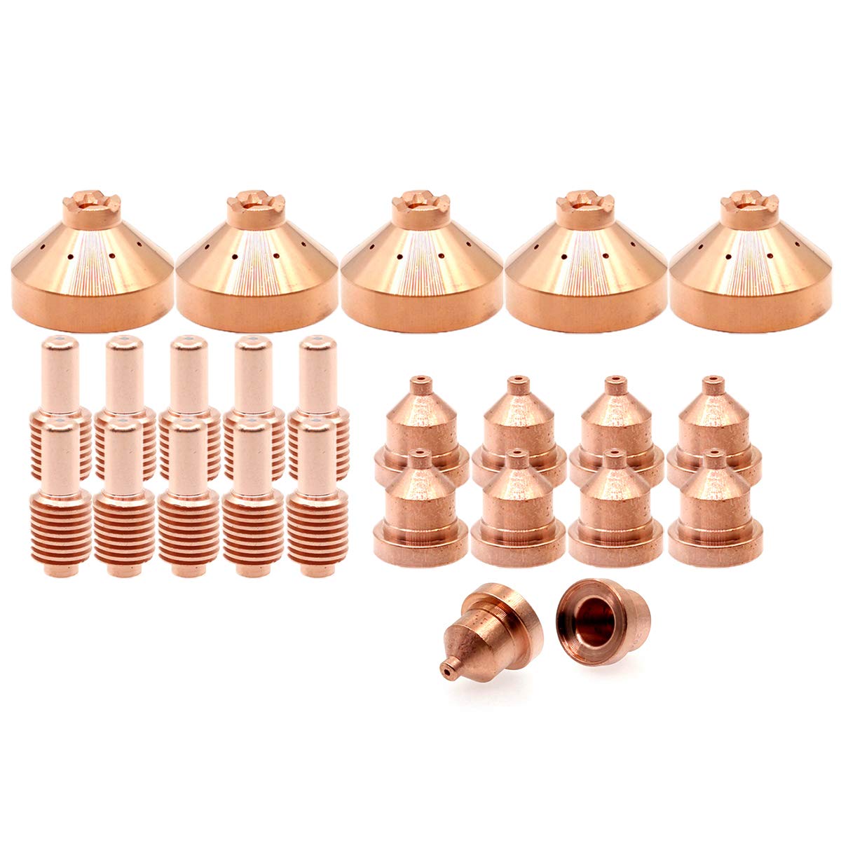 Plasma Electrode 192047 Standard Tip 204325 Shield Cup for Miller ICE-40T / ICE-40TM Torch Consumables Kit 25pcs