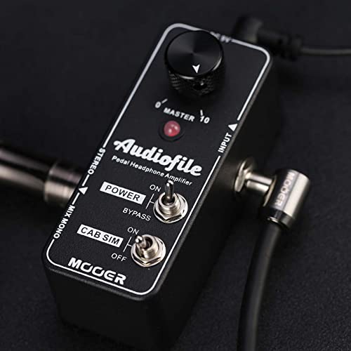 MOOER Audiofile Guitar Headphone Amp Analog, Access to Effects Circuits, Buffer/Clean Boost for Electric Guitar/Bass
