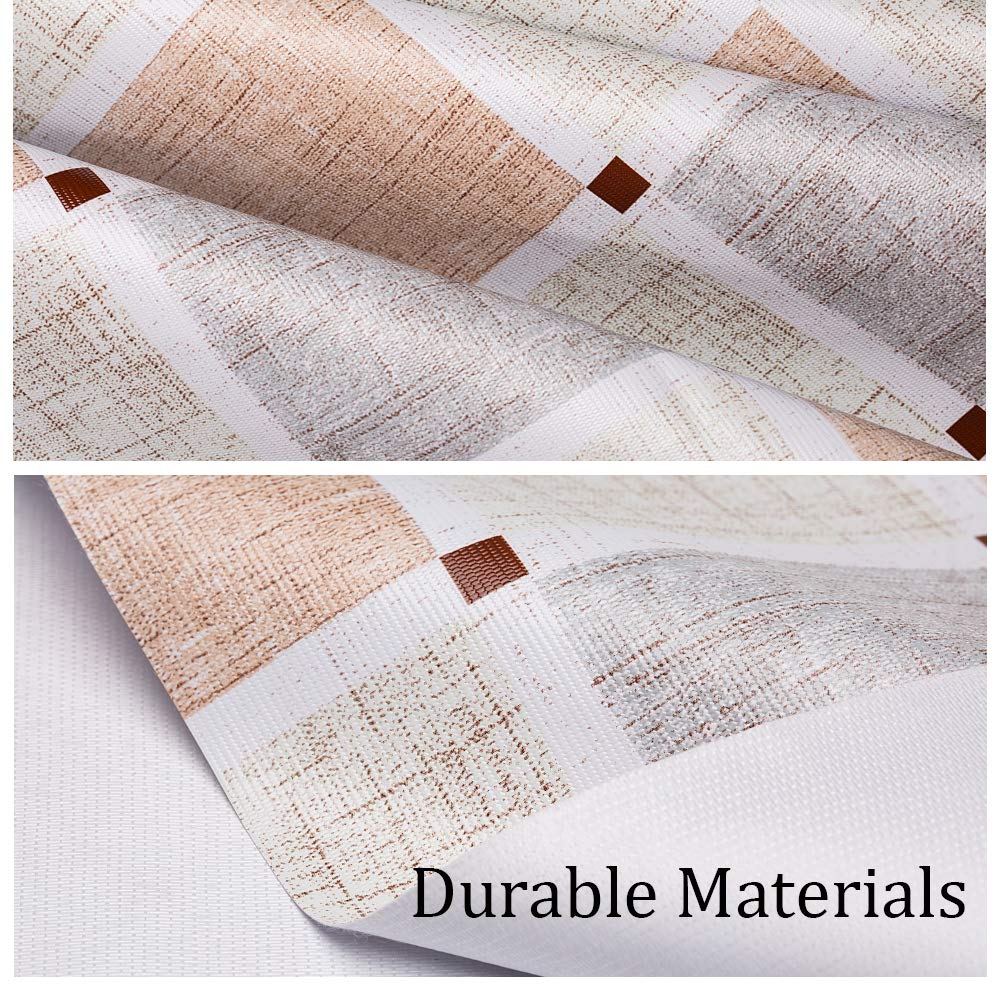 Tablecloth Vinyl Rectangle Waterproof, Stain Resistant Oilproof, Plastic PVC Heavy Duty Wipe Clean, for Kitchen Dinning Baby Outdoor Party Camping