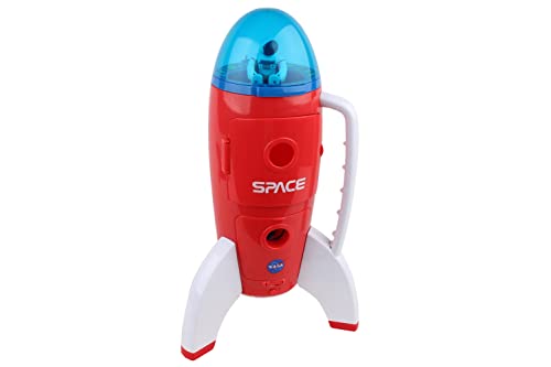 Spaceship Rocket Toy Playset with 2 Astronauts and Rover Vehicle - Lights and Sound, Carrying Handle Play and Explore Space- Space Adventure Series by Daron