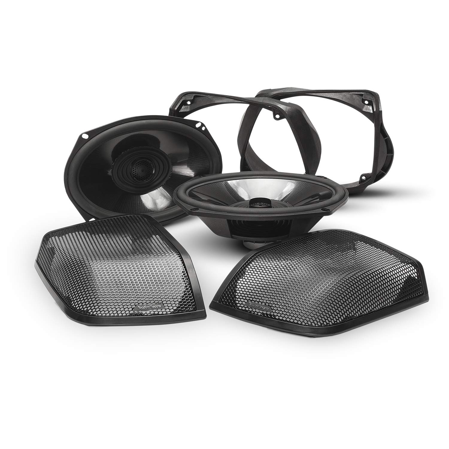 Rockford Fosgate TMS69BL14 Power Harley Davidson Saddlebag Speaker Audio Kit with Harness and All Installation Hardware (2014 - Current)