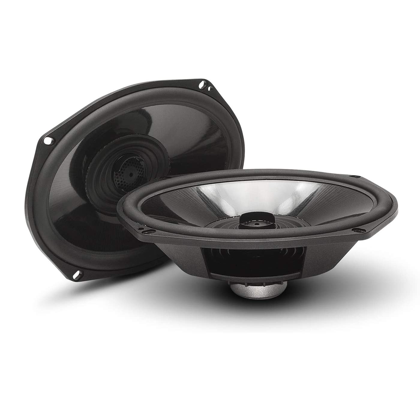 Rockford Fosgate TMS69BL9813 Power Harley Davidson Saddlebag Speaker Audio Kit with Harness and All Installation Hardware (1998-2013)