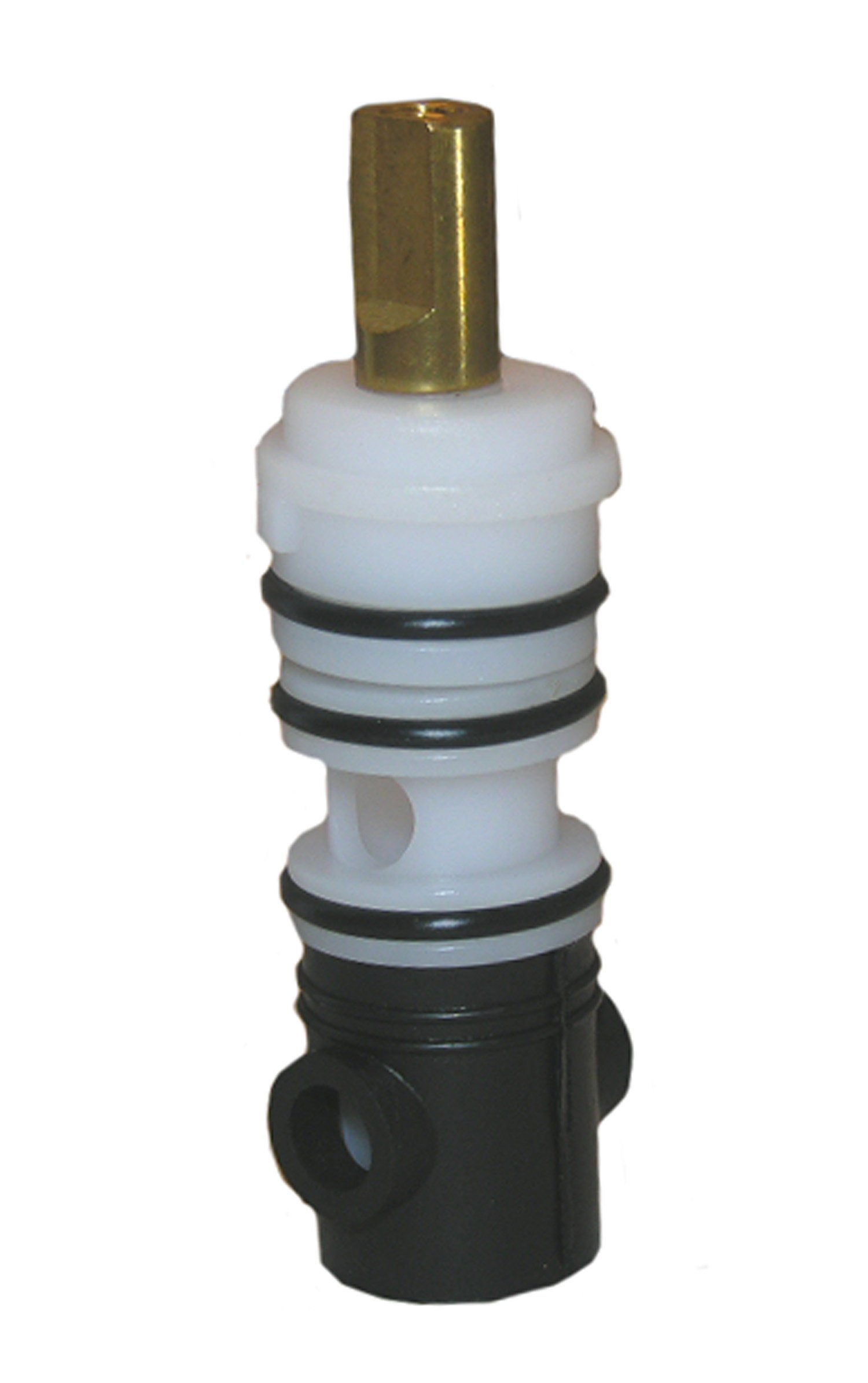 Lasco S-735-4T Import Diverter Stem ,0489,Delex Pattern Broach, For 3 Handle Tub And Shower Valve, Fits Many Import Valves,White/ Black