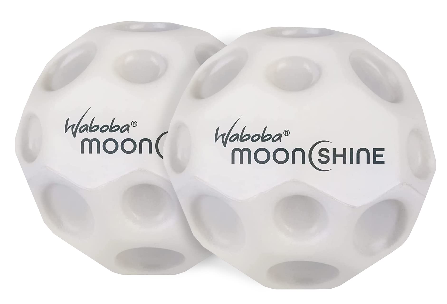 Funstuff Waboba Moon Ball Moonshine 2-Pack | Light-Up Bouncing Ball