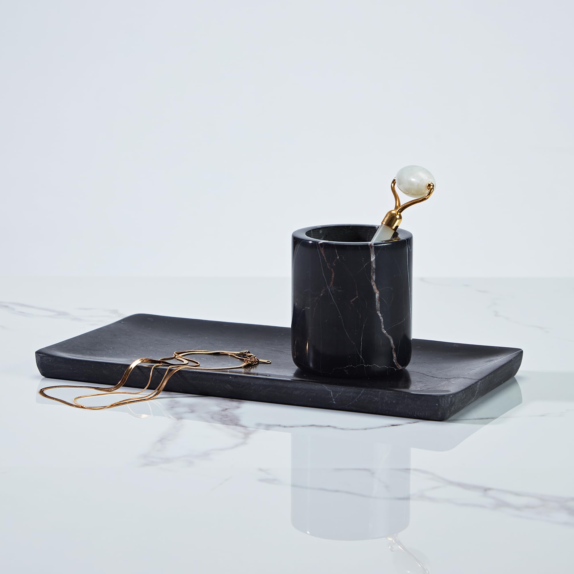 Generic Marble Bath Accessories Vanity Tray,Black Marble Vanity Tray, Black Marble Bath Accessories (Vanity Tray), XY-BATHROOM-SERIES-01