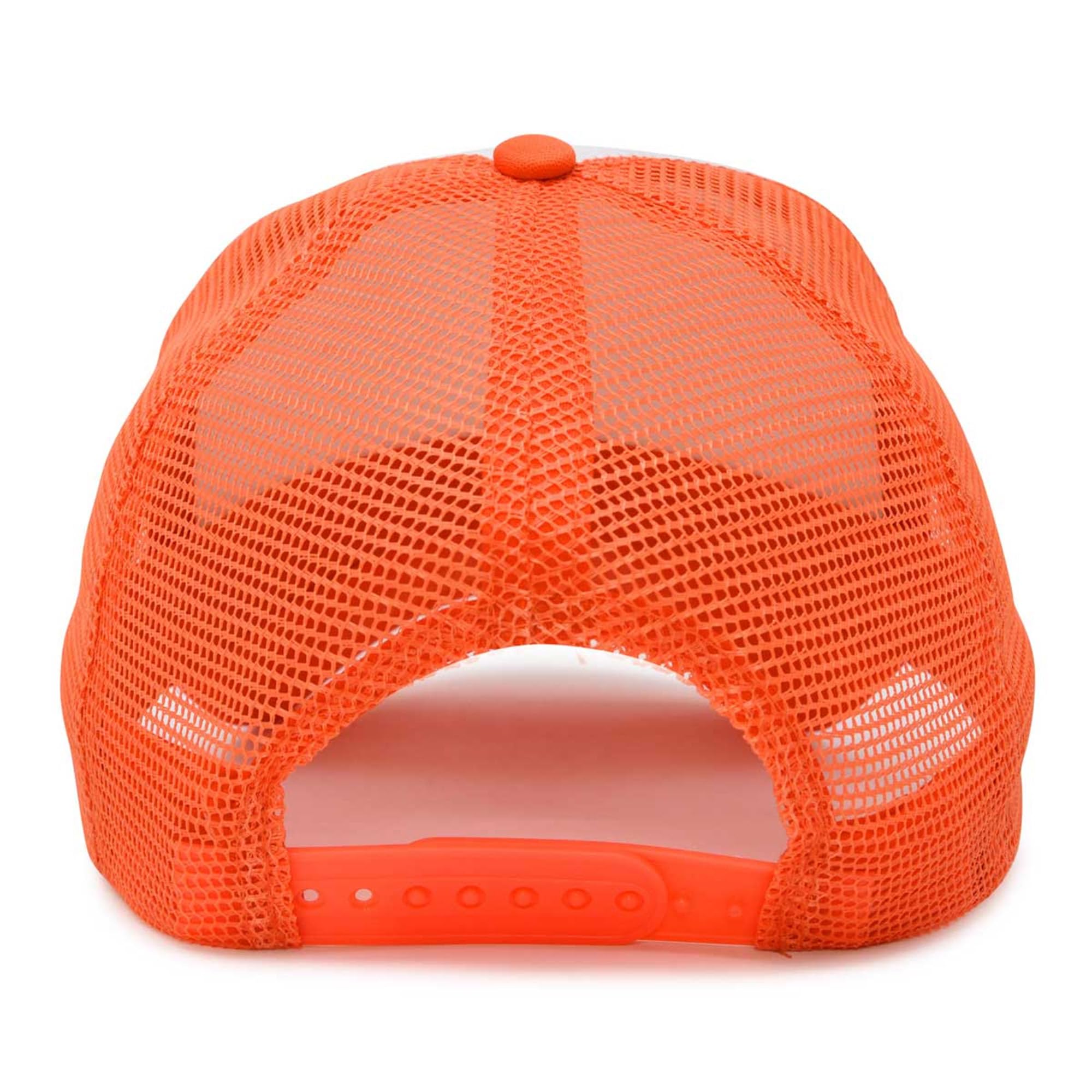 DALIX Two Tone Trucker Cap in Orange and White Hat