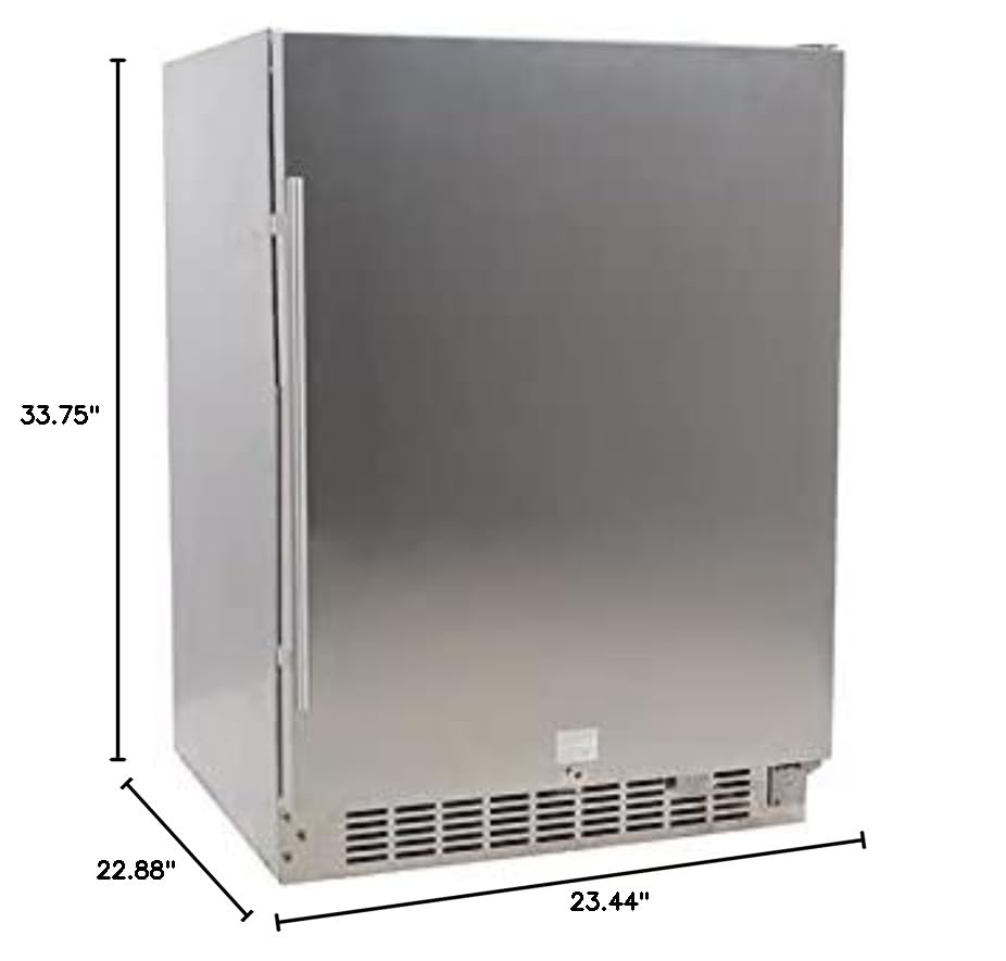 EdgeStar CBR1501SSOD 24 Inch Wide 142 Can Built-In Outdoor Beverage Cooler