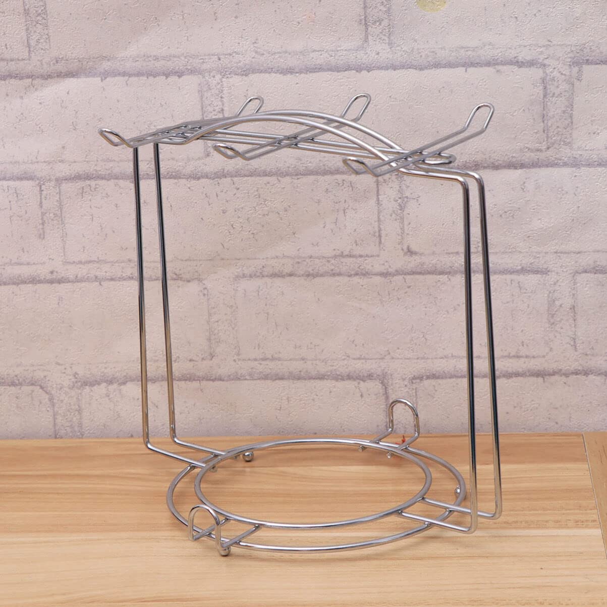 Lurrose Coffee Cups Holder Stand Cup Plate Organizer Metal Mug Tree Cups Coffee Mug Tree Holder Coffee Cup Display Hanger Rack Organizer