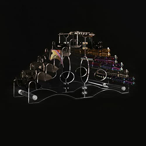Knife rack Knife display stand Knife display case Collectible Knife collection display stand Plexiglas desktop knife Pocket knife organizer & display hut Home decoration (transparent)