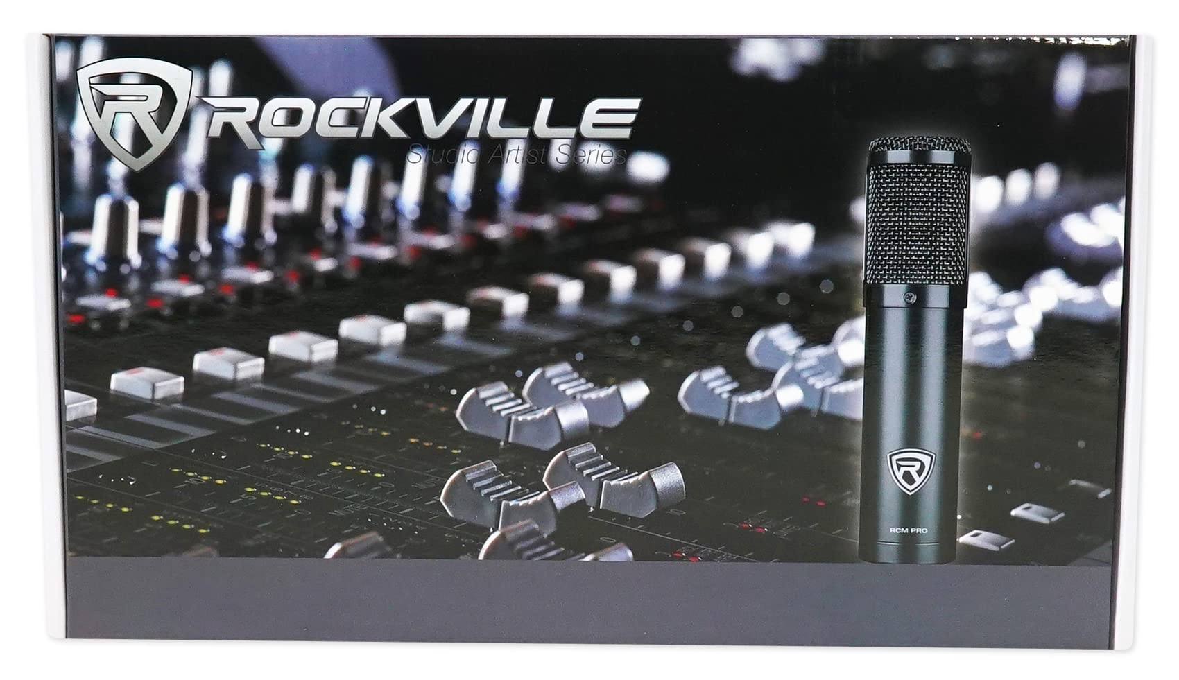 Rockville RCM PRO Studio/Recording Condenser Microphone w Samsung Capacitors, Black