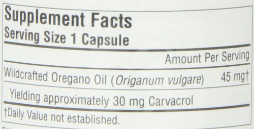 Planetary Herbals Oil of Oregano, May Provide Support To The Immune System,60 Vegetarian Capsules