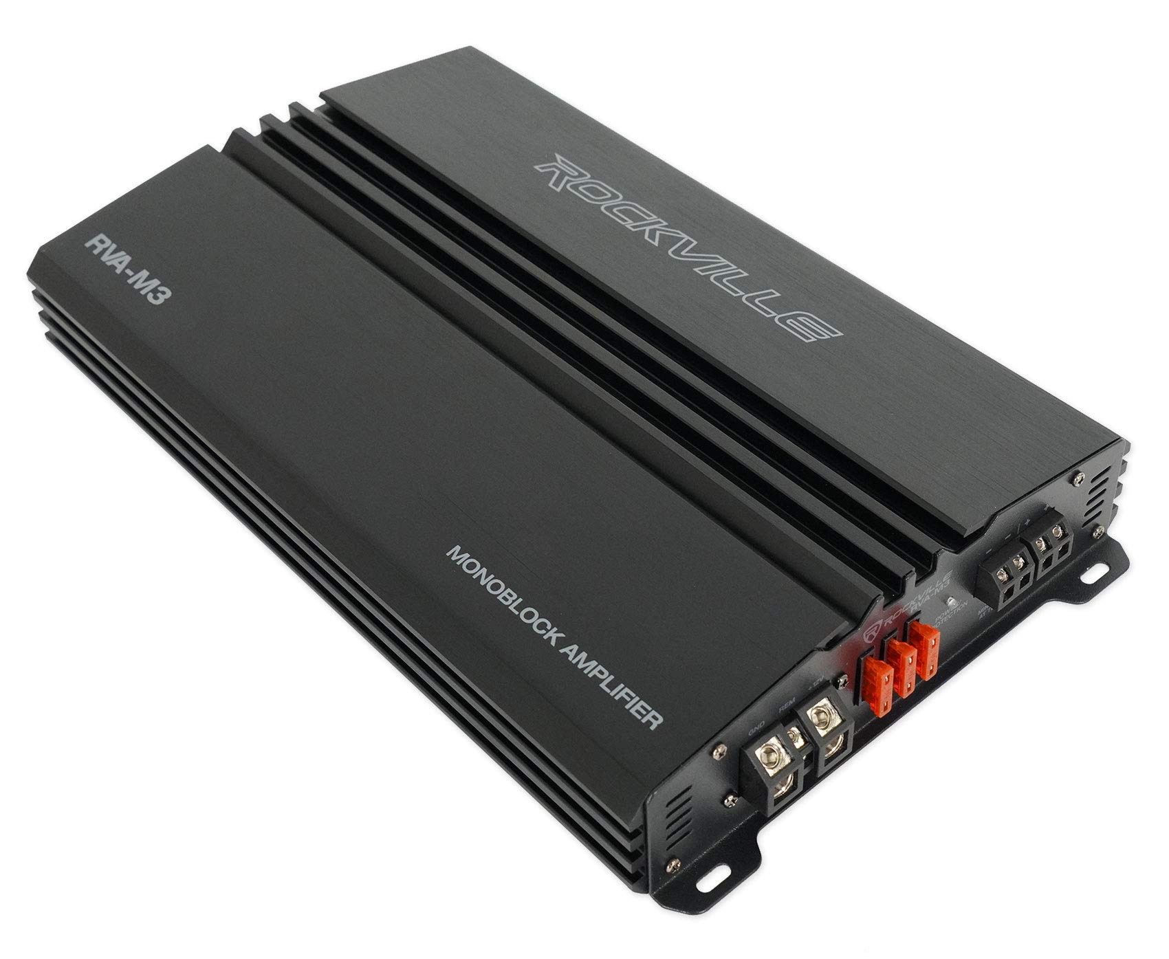 Rockville RVA-M3 4000w Peak/1000w CEA RMS @ 1 Ohm Amplifier Mono Car Amp+Remote