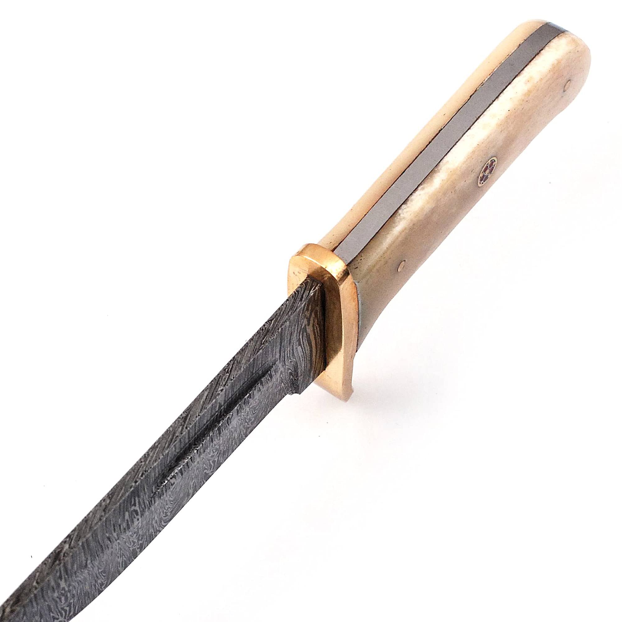Damascus Hunting Knife One-of-a-Kind 9.00 inches Custom Handmade by ColdLand IRH63