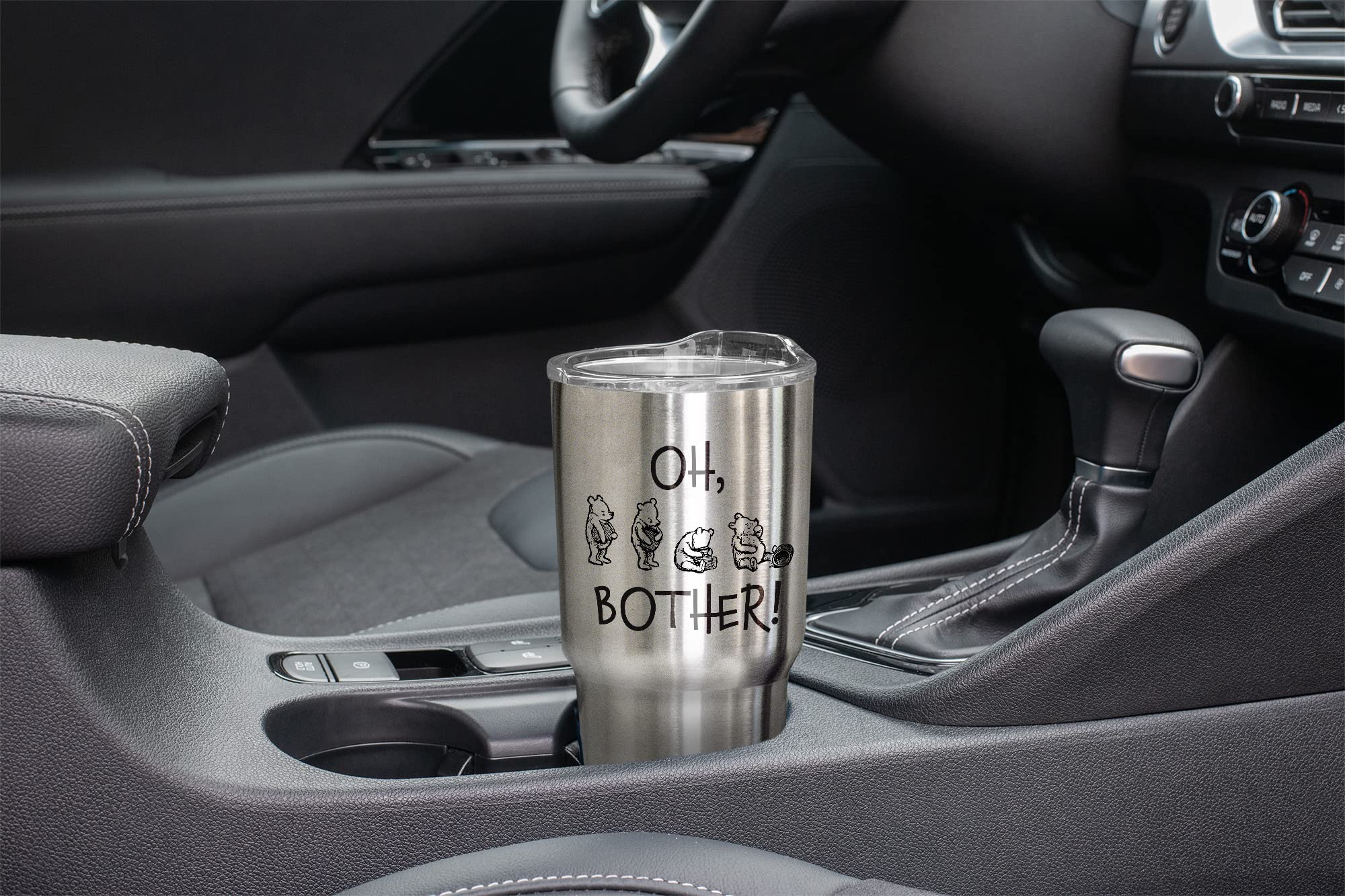 Elanze Designs Oh Bother Winnie-the-Pooh 30 Ounce Stainless Steel Travel Tumbler