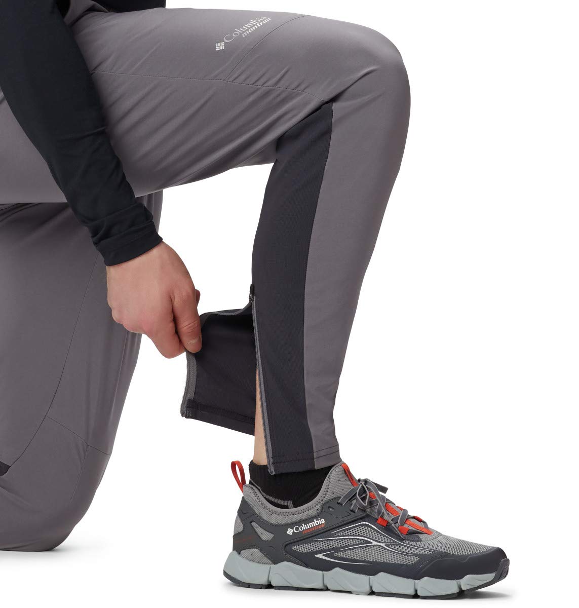 Columbia Men's Rogue Runner Train Pant, Black, Small x Long