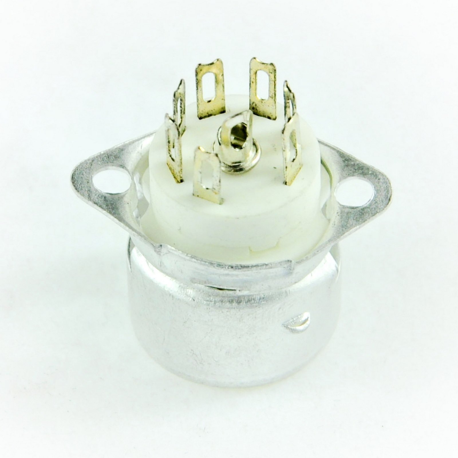 Cary 4pcs Mini 7pin Ceramic Vacuum Tube Sockets Valve Base for Aee91 Ec92 Audio Amps