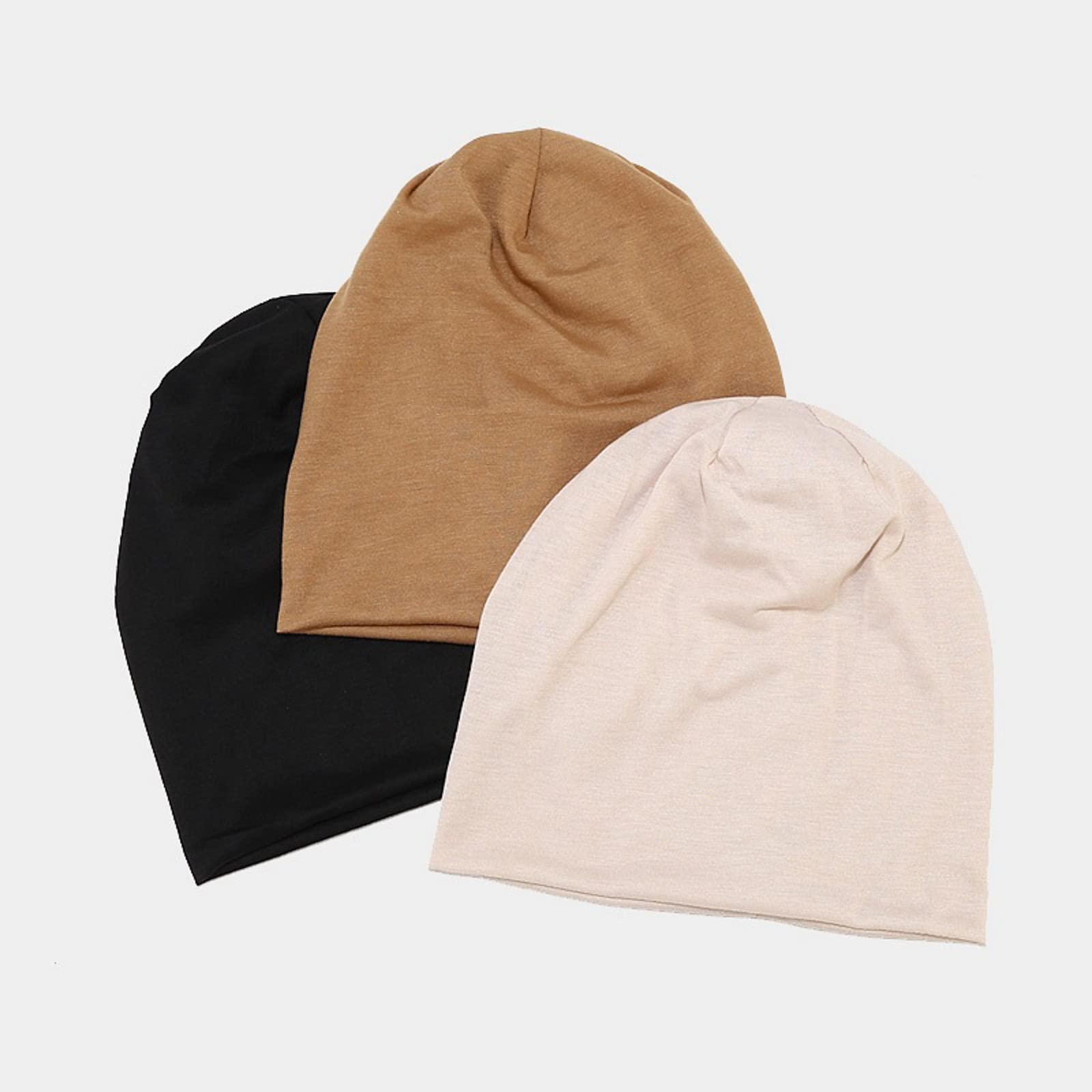 Classic Slouchy Beanie Hat Soft Thermal Baggy Cotton Daily Head Wrap Thin Breathable Hats Sleep Chemo Headwear Dwarf Hat Dark Grey