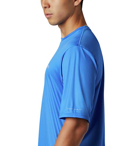Columbia Men's Standard Terminal Tackle PFG PhotoReel SS, Vivid Blue/Offshore, Small